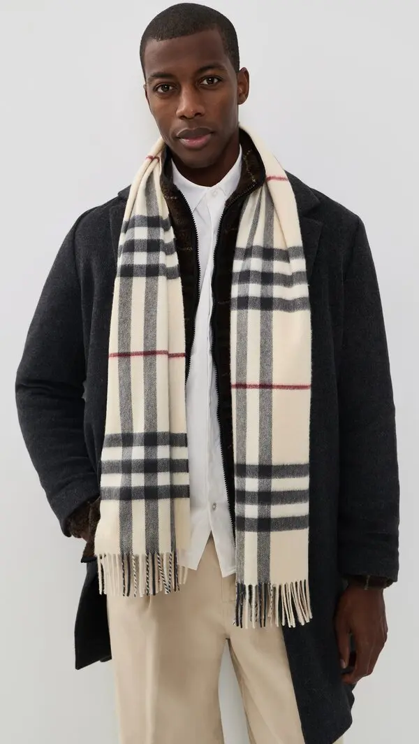 Burberry Check Cashmere Scarf