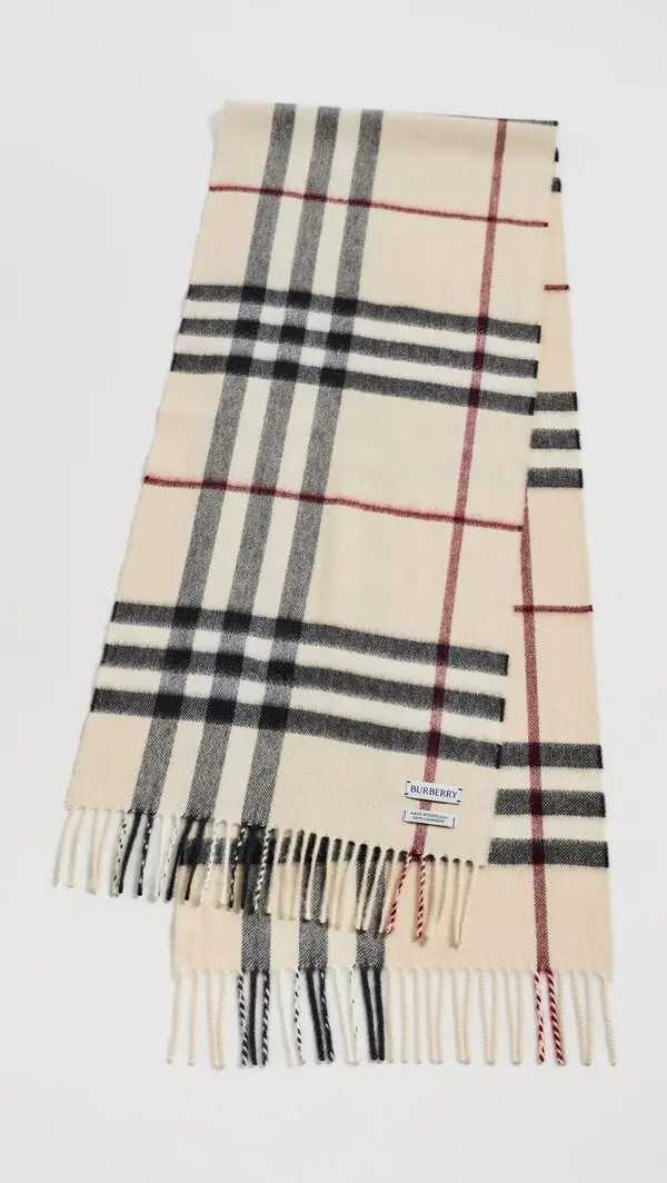 Burberry Check Cashmere Scarf