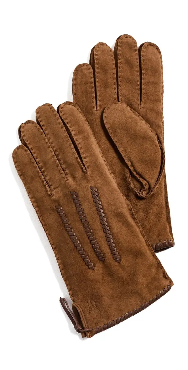 Polo Ralph Lauren Hand Stitched Gloves - Tan