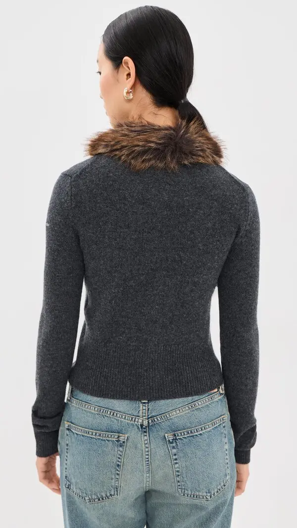 Marc Jacobs Faux Fur Lined Cardigan