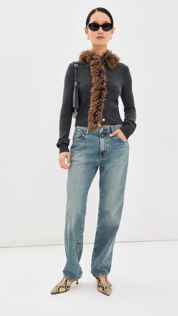 Marc Jacobs Faux Fur Lined Cardigan