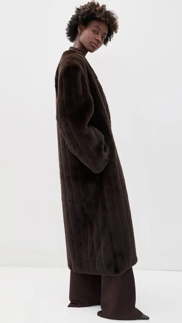Source Unknown Dhanila Faux Fur Coat