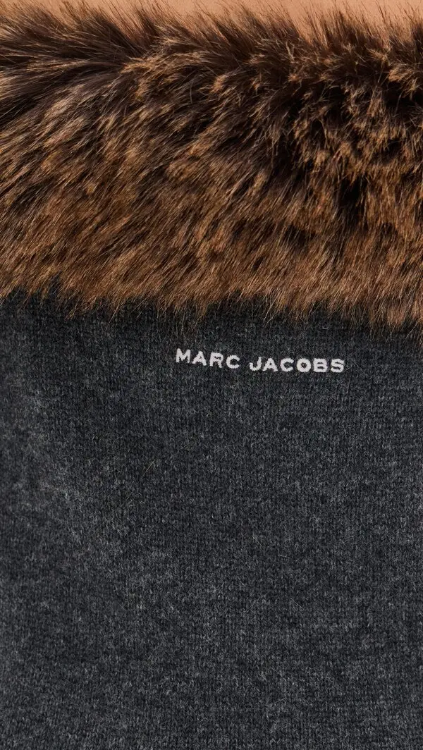 Marc Jacobs Faux Fur Lined Tank Top - Charcoal