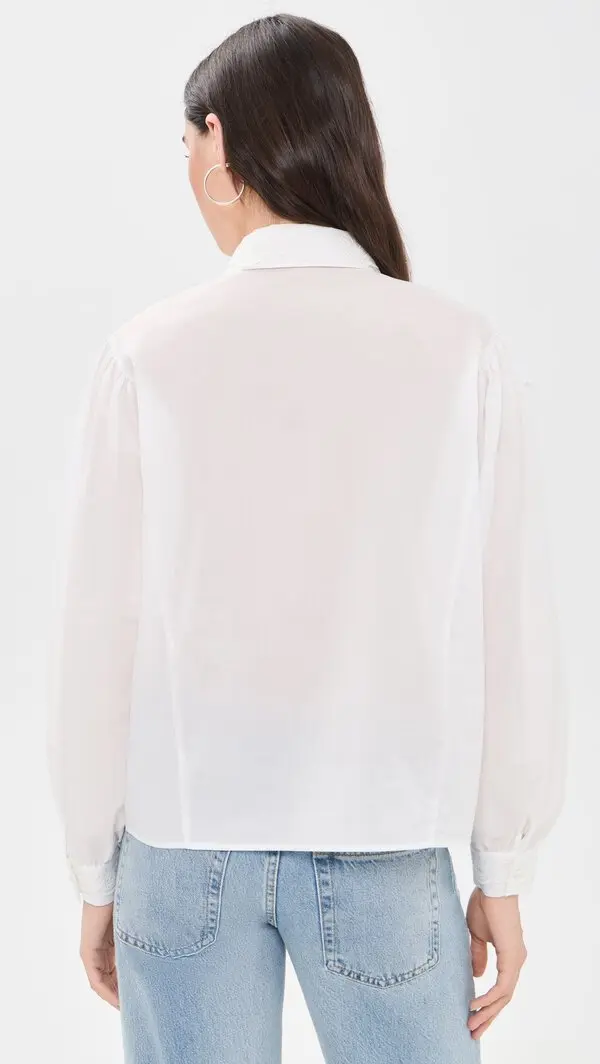 FRAME The Poplin Equestrian Shirt