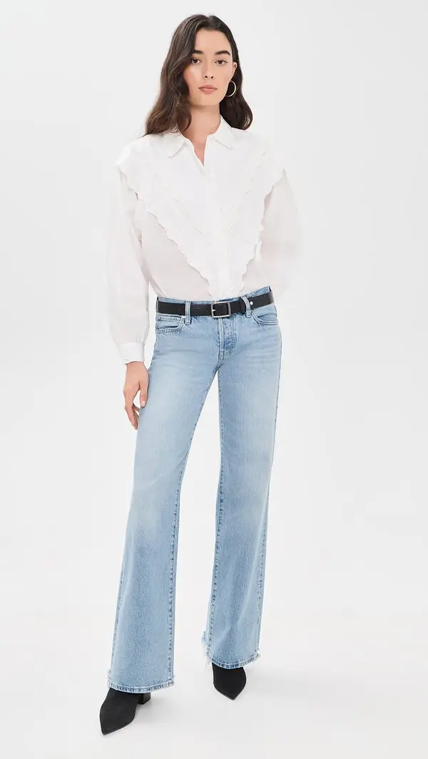 FRAME The Poplin Equestrian Shirt