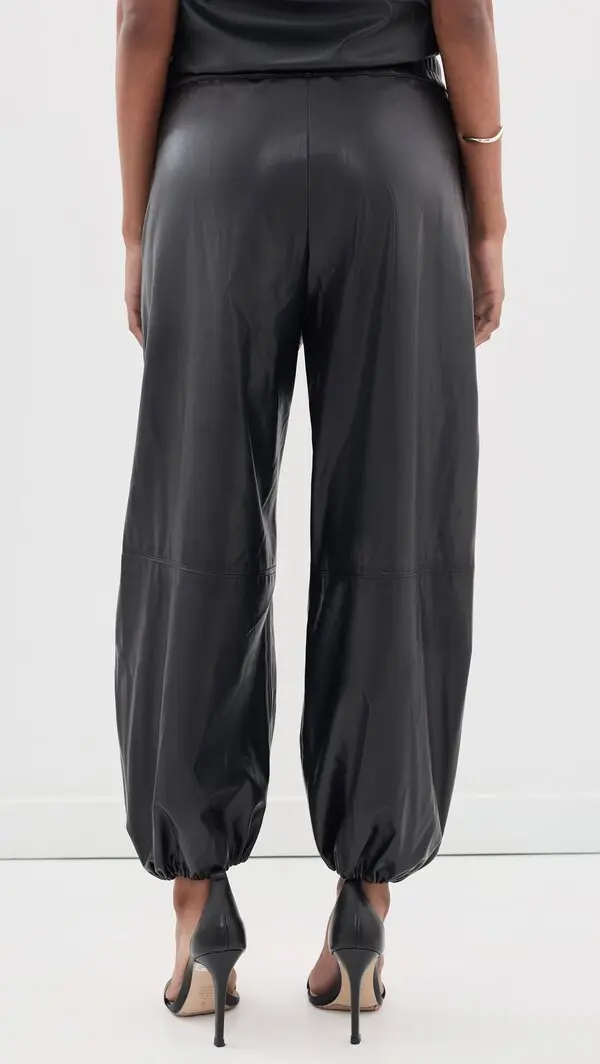 WAYF Camryn Faux Leather Balloon Pants