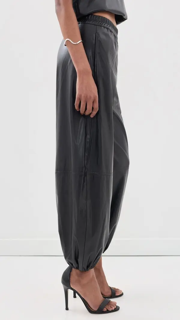 WAYF Camryn Faux Leather Balloon Pants