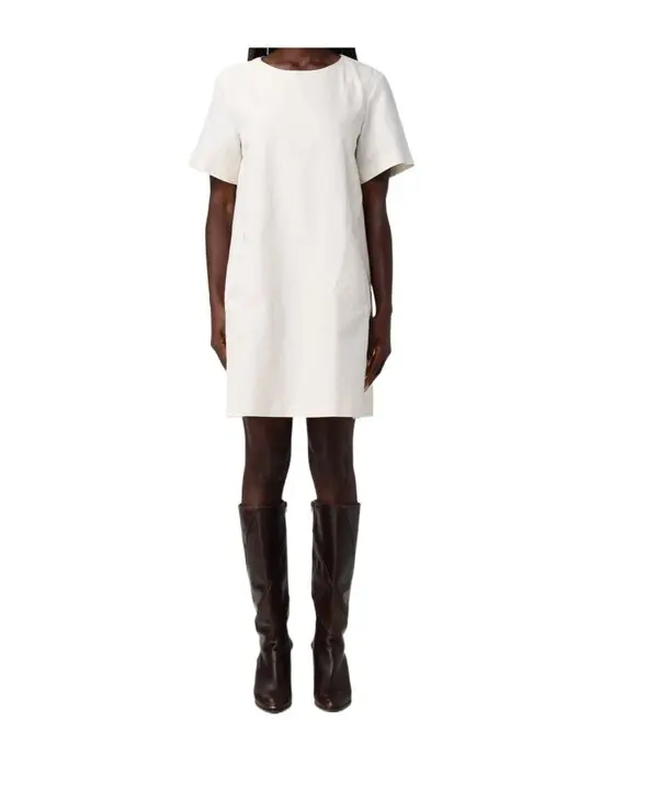 Max Mara Wkdaloa Short-sleeve Mini Dress - White