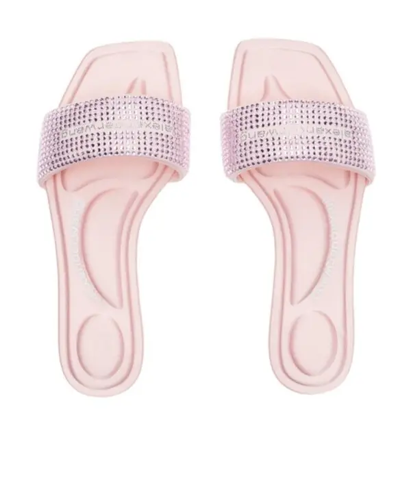 Alexander Wang Embellished Hotfix Vy Sandals - Pink