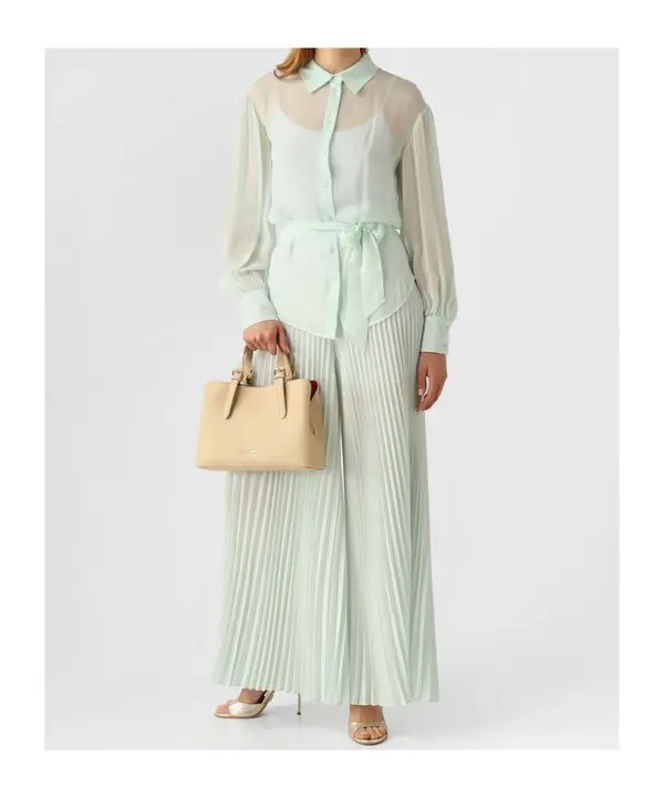 TWINSET Sheer Belted Shirt