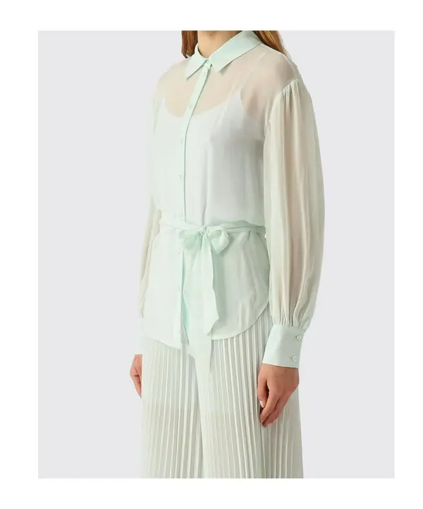 TWINSET Sheer Belted Shirt