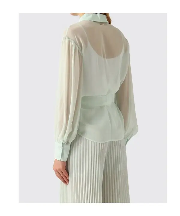 TWINSET Sheer Belted Shirt