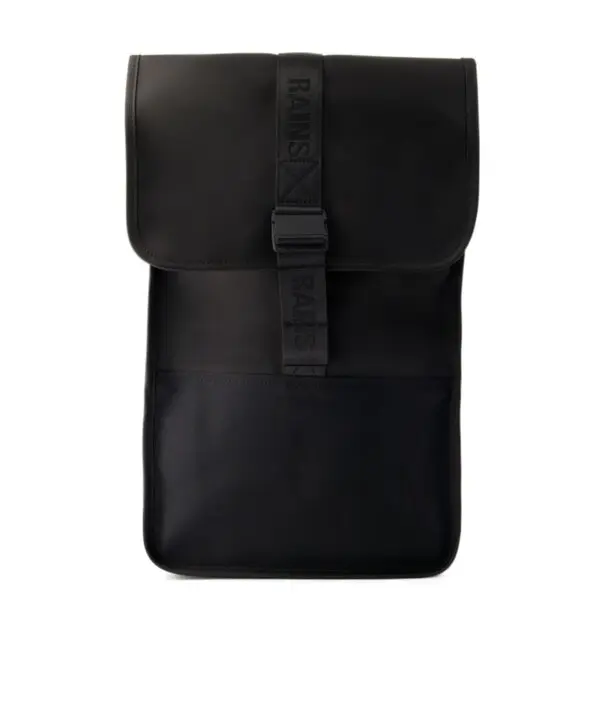 Rains Mini Trail Logo-debossed Backpack - Black