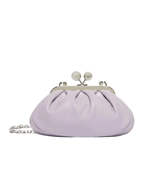 Max Mara Extra-small Pasticcino Bag In Shiny Sheepskin - Lavender