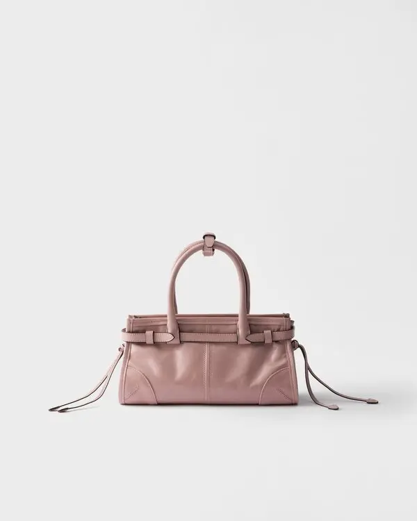 Prada Bonnie Leather Mini Handbag - Suzuran