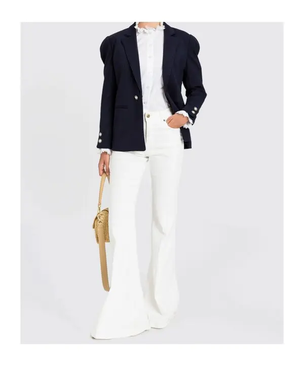 TWINSET Lace-trim Poplin Shirt