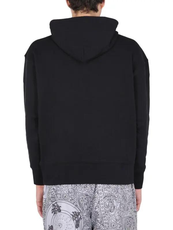 MSGM Logo Printed Drawstring Hoodie