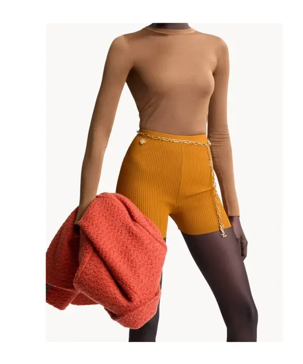 Saint Laurent Rib-knit Cycling Shorts