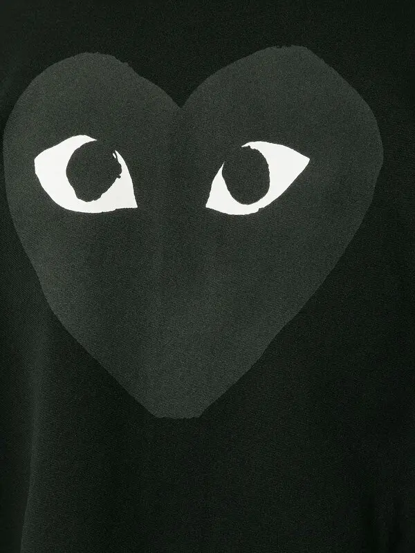 Play Comme Des Garcon Comme Des Garçons Play Big Heart Printed Sweatshirt