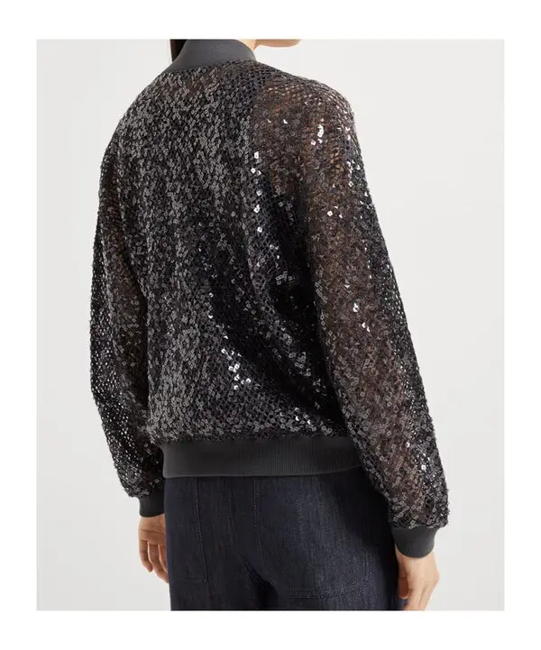 Brunello Cucinelli Sequinned Zipped Jacket