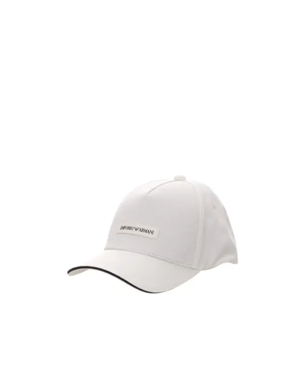 Emporio Armani Logo-patch Curved Peak Baseball Cap - White