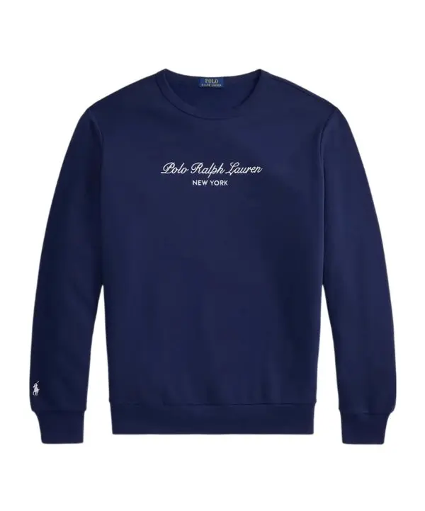 Polo Ralph Lauren Logo-embroidered Crew-neck Sweatshirt - Blue