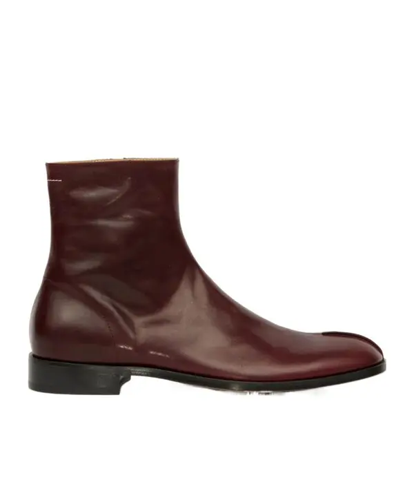 MAISON MARGIELA Round Toe Ankle Boots - Brown