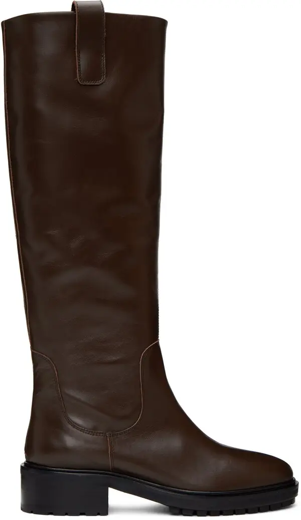 AeydĒ Knee-length Leather Boots
