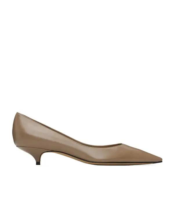 THE ROW Pointed Mid-heel Shoes - Brown