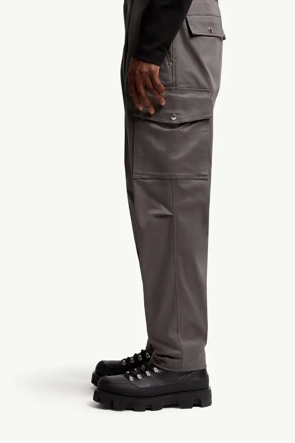 Moncler Cotton Gabardine Cargo Pants