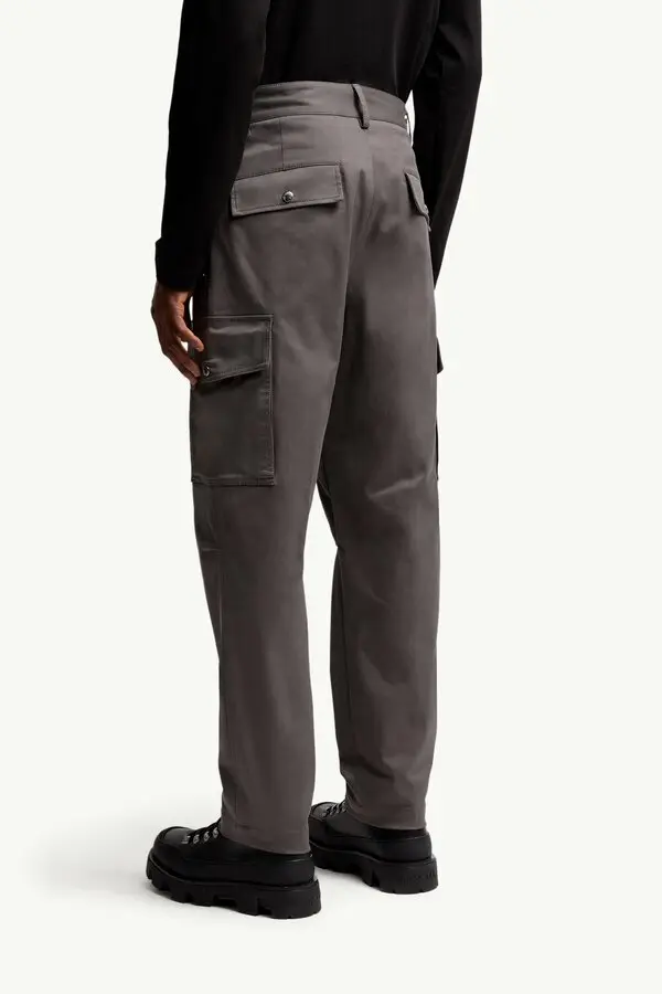 Moncler Cotton Gabardine Cargo Pants