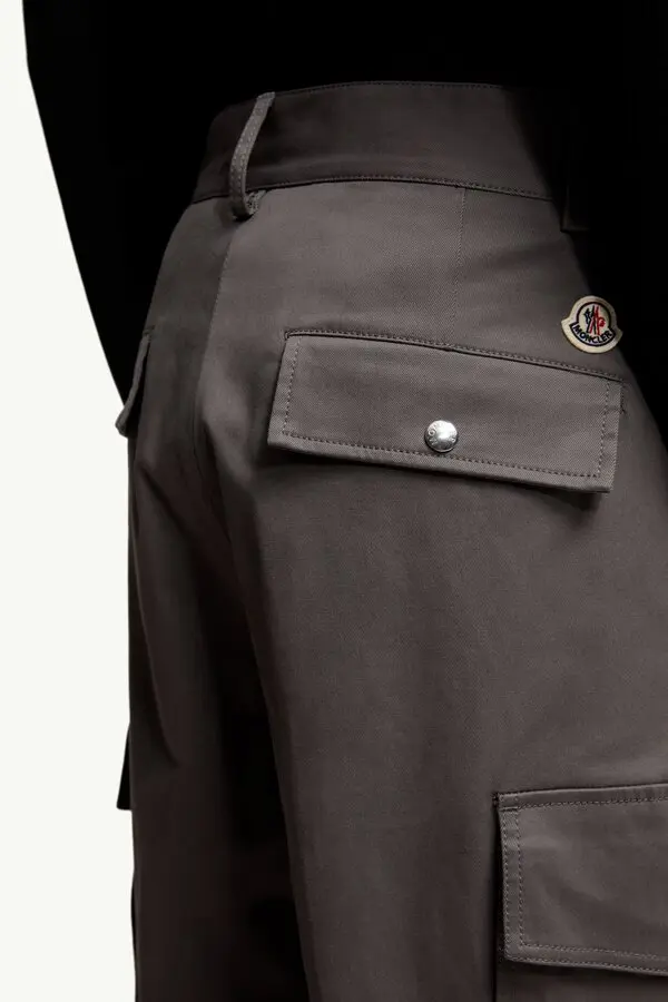 Moncler Cotton Gabardine Cargo Pants