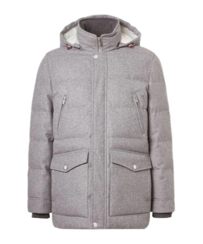 Brunello Cucinelli Down Jacket - Gray