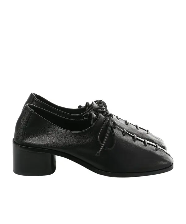 Hereu Lace-up Block-heel Pumps