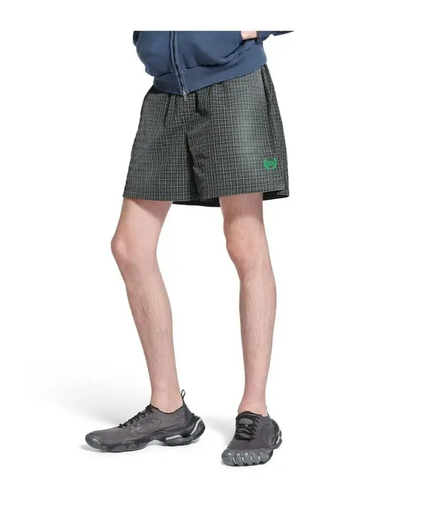 Balenciaga Checked Pattern Swim Trunks