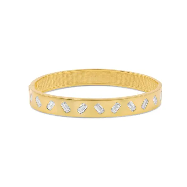 SHYMI Emerald Shape Bangle - Gold