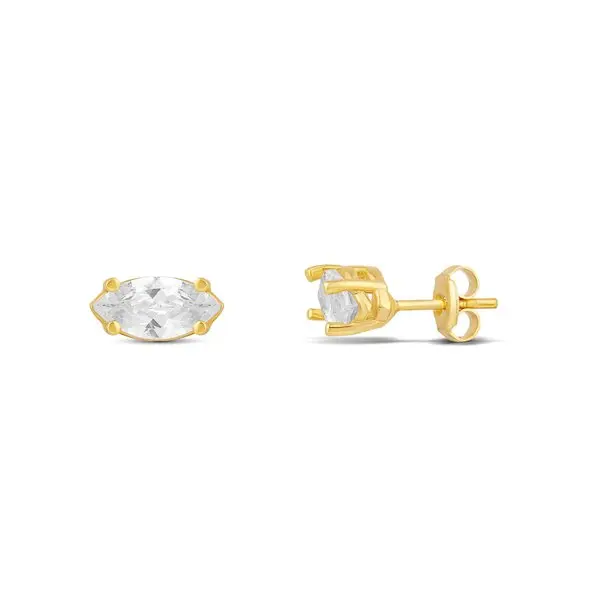 SHYMI Marquise Stud Earrings - Gold