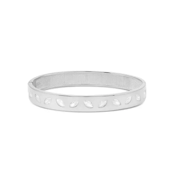 SHYMI Marquise Shape Bangle - Silver