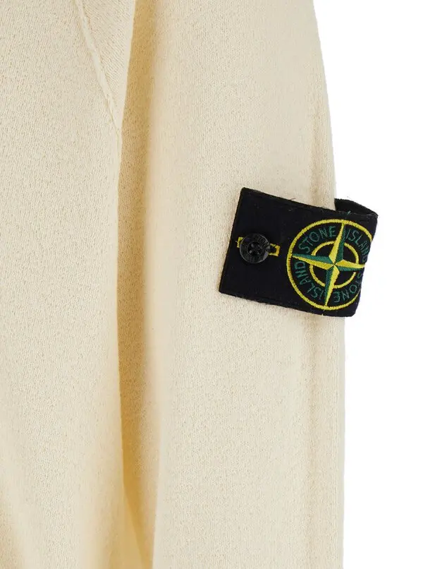 Stone Island Cotton Logo Patch Crew Neck Sweater - Multicolor