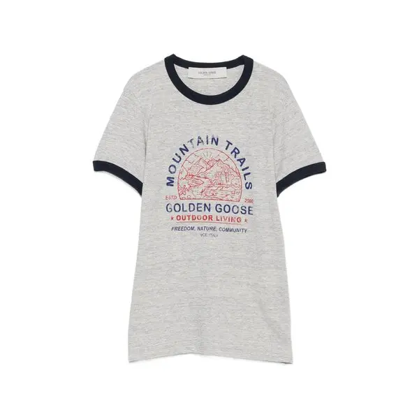 GOLDEN GOOSE Grey Tops T-shirts & Jerseys - Gray