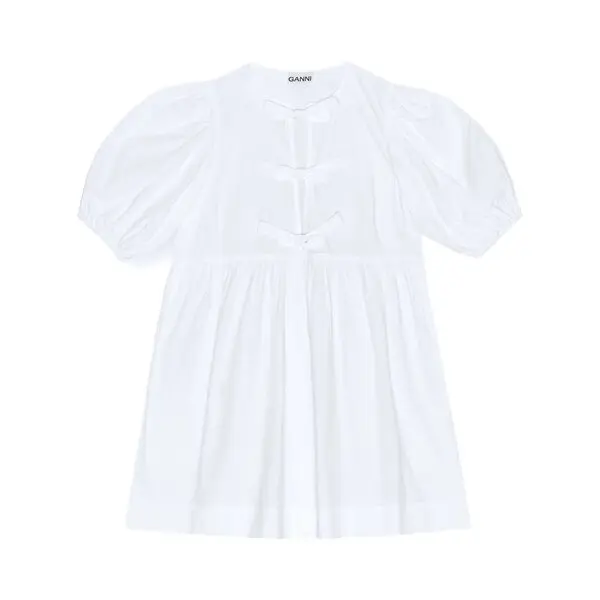 GANNI Dresses Day Dresses - White