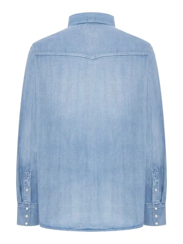 Visvim Denim Shirt With Snap Buttons
