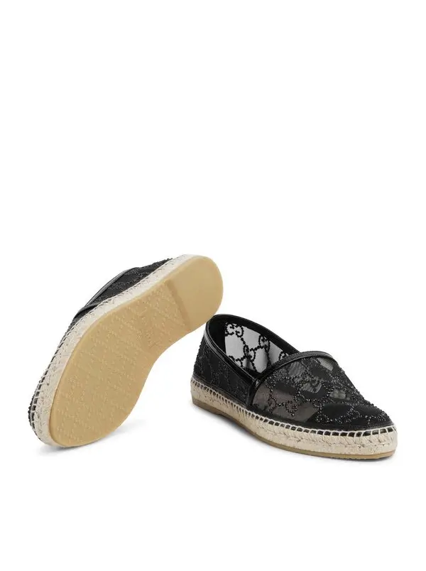 Gucci Espadrilles With Gg Crystals