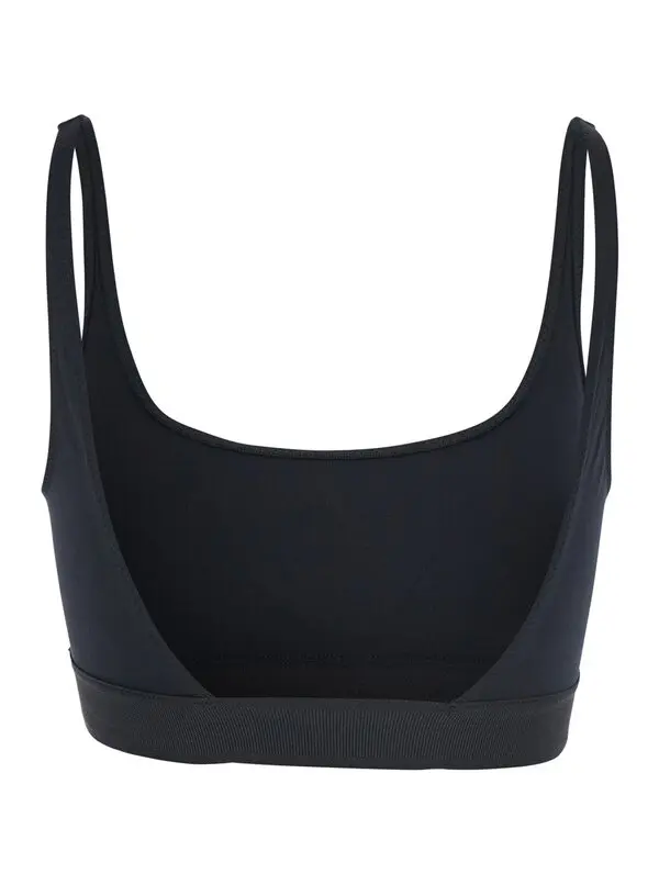 TOM FORD Top Bralette 'brj016jex166l' With Wide Neckline And Logo Lettering On The Front In Stretch Modal For - Black