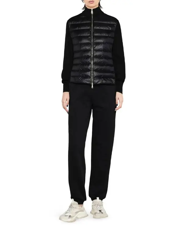 Moncler Wool Padded Cardigan With Zip