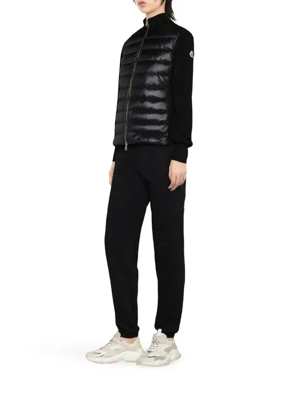 Moncler Wool Padded Cardigan With Zip
