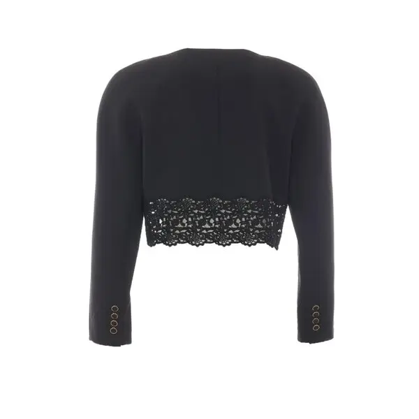 Chloé Cropped Jacket With Lace Details