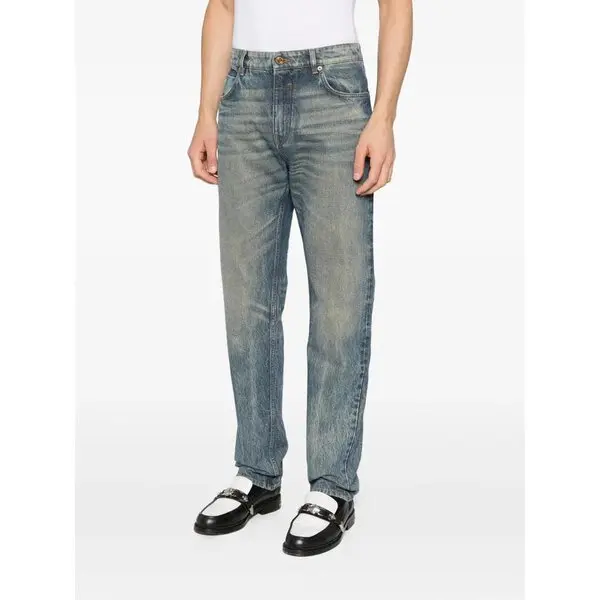 Balmain Denim Regular & Straight-leg Jeans - Blue