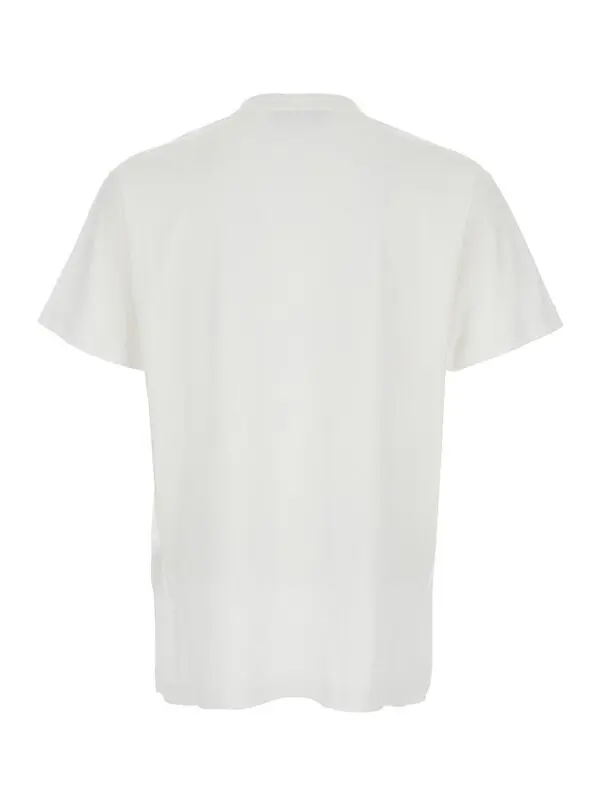 Stone Island Crew Neck T-shirt With Logo Patch On Front In Cotton For - Multicolor