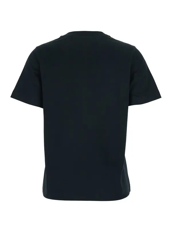 Burberry Cotton Crewneck T-shirt With Logo Lettering - Multicolor